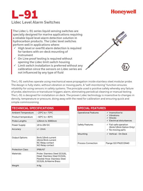 Pmt Hps L 91 Marine Lidec Limit Switch Datasheet Hm 22 06 01 Ds En Pdf Switch Relay