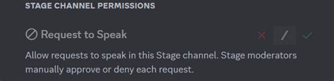 Request To Speak Permission Grayed Out In Stage Permissions R