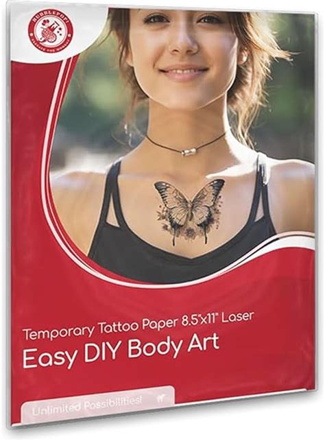 Bubblepop Printable Temporary Tattoo Paper For Laser