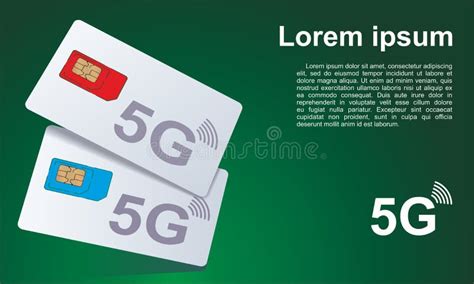 Technologies 5G SIM Card For Mobile Cellular Communication Concept Of Wireless High Speed