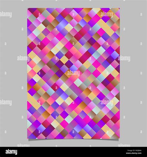 Modern Gradient Square Pattern Brochure Template Design Abstract Vector Stationery Graphic