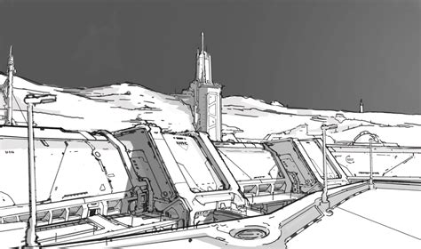 Doom Mars Core Exterior Concepts By Bryan Flynn Sci Fi Concept Art Sci Fi Environment Sci Fi