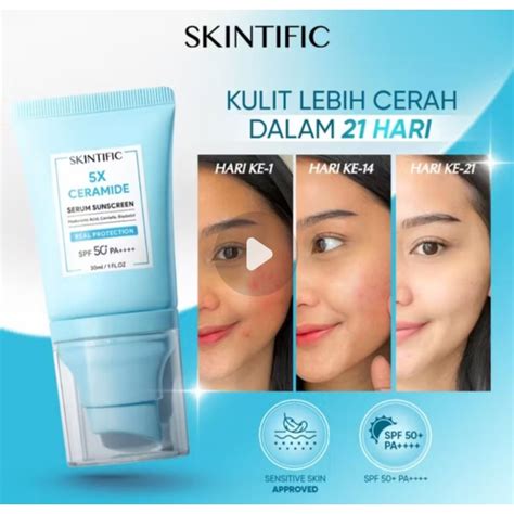 Jual Sunscreen Skintific 5x Ceramide Serum Sunscreen Spf 50 Pa
