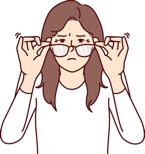 Woman With Vision Problems Squint When Touching Does Not Help Them See