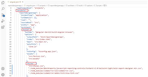 Add Web Report Designer To An Angular Application
