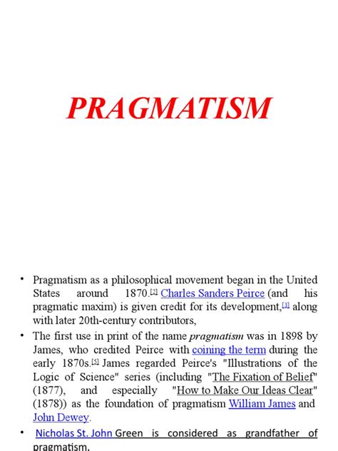 Pragmatism Pdf Pragmatism Curriculum