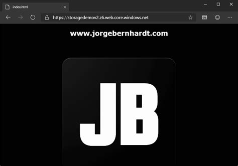 how to host a static website directly on an azure storage account · jorge bernhardt