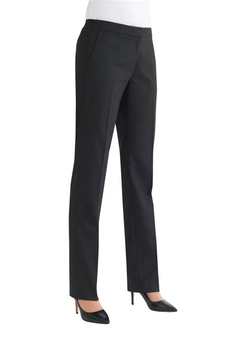 Brook Taverner Womens Regular Straight Leg Trouser Charcoal Sj