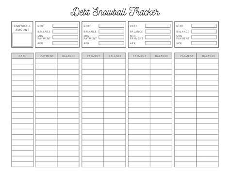 Free Snowball Debt Worksheet Download Free Snowball Debt Worksheet Png