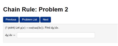 solved chain rule problem 2 previous problem list next 1