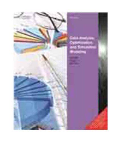 Buy Data Analysis Optimization And Simulation Modeling With Cd Book Online At Low Prices In