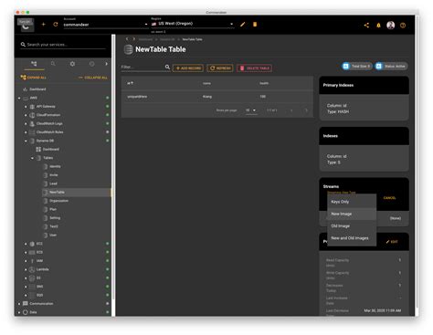 Turn Dynamodb Streams On Or Off Commandeer Docs