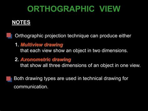 Orthographic Projection Ppsx 3 D Graphics Computer Software And