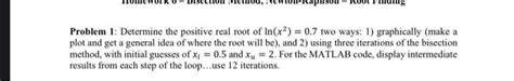 Solved Problem 1 Determine The Positive Real Root Of