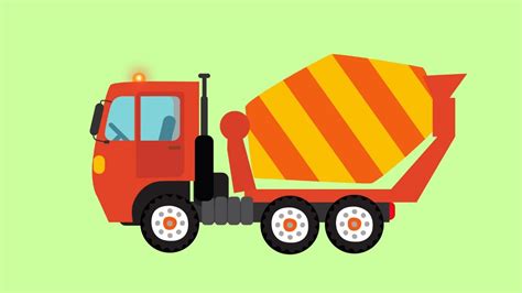 Мультик БИБИКА Большие строительные машины Бетономешалка Бульдозер Экскаватор Кран Youtube