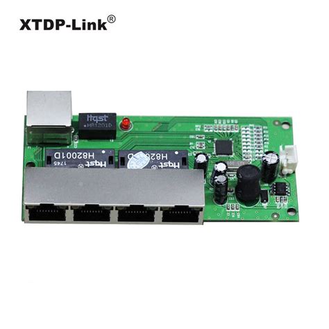 Mini Port Mbps Network Switch V Wide Input Voltage Smart Ethernet Pcb Rj Module