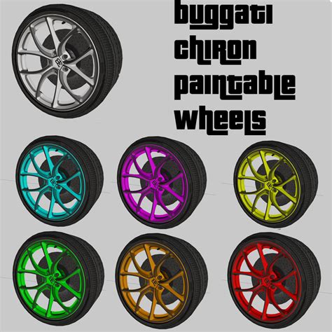 Paintable Buggati Chiron Wheels Zmodeler3 Resource 11 Gta 5 Mod