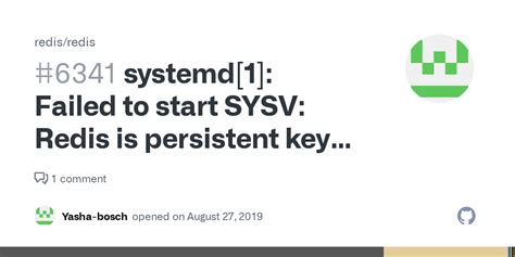 Systemd 1 Failed To Start Sysv Redis Is Persistent Key Value
