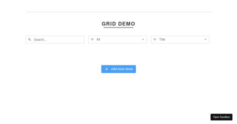Muuri React Grid Forked Codesandbox
