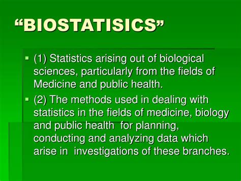 Ppt Introduction To Biostatistics Powerpoint Presentation Free