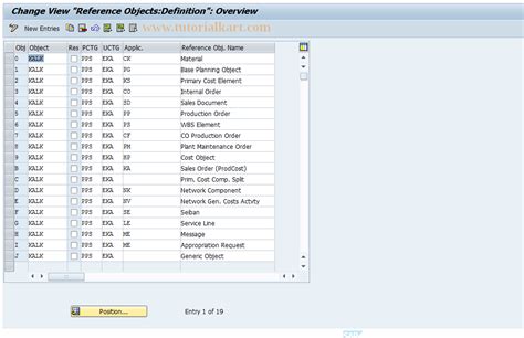 OPR SAP Tcode Definition Of Reference Objects SAP OPR SAP Tcode Definition Of Reference Objects SAP