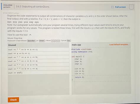 Solved Challengeactivity362 Outputting All