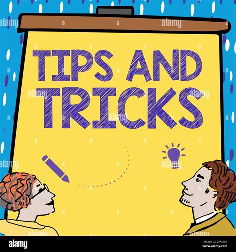 Text Caption Presenting Tips And Tricks Word For Helpful Advices That Makes Certain Action