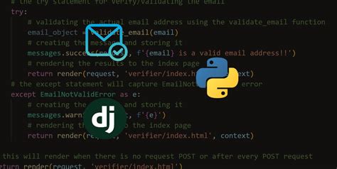 How To Build An Email Address Verifier App Using Django In Python The Python Code