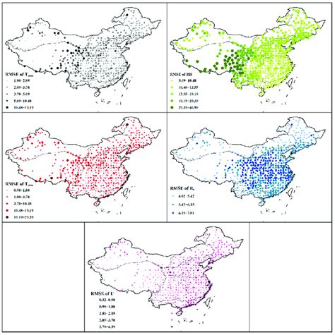 Rmse Values Of The Five Meteorological Factors Of In All Stations