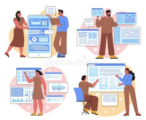 Concept Of Software Development Stock Vector Illustration Of Backend