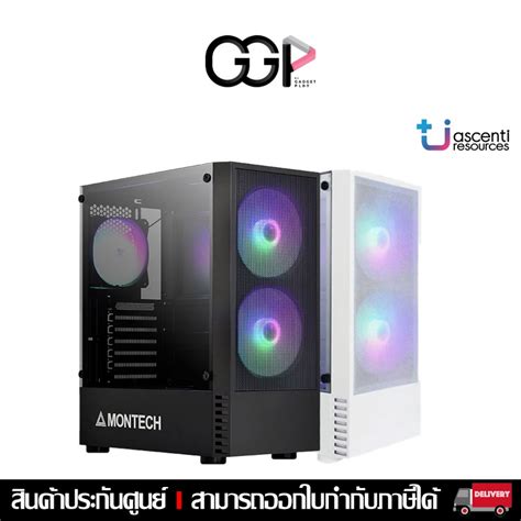 กรุงเทพฯ ด่วน 1 ชั่วโมง Case Montech X2 Mesh Rgb กระจกข้าง Tempered Glass ขนาด Mid Town ประกัน