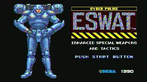 Eswat A Side Scrolling Shooter For The Sega Genesis