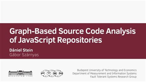 Graph Based Source Code Analysis Of Javascript Repositories Pdf