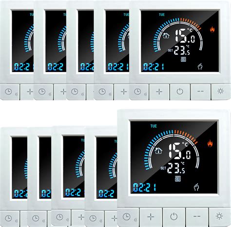 10x Programmierbarer Digitaler Thermostat Mit