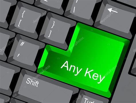 Any Key Keyboard — Stock Vector © Yuriyvlasenko 1260911