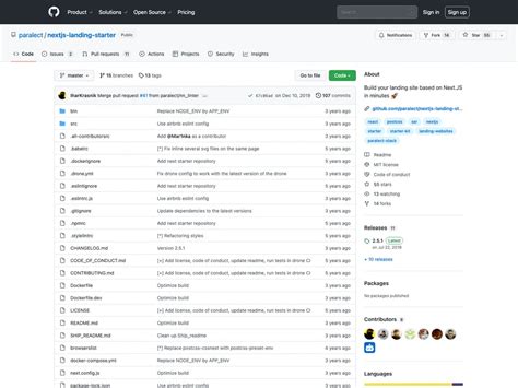 Nextjs Landing Starter By Paralect A Nextjs Template Built At