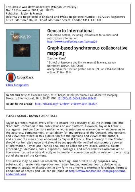 Pdf Graph Based Synchronous Collaborative Mapping