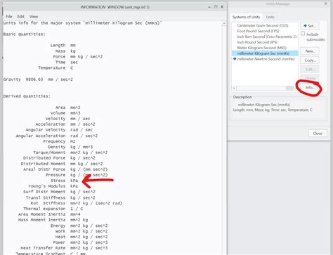 solved creo simulate rpt file output units ptc community