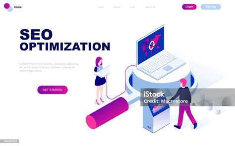 Seo 분석의 현대 평면 디자인 아이소메트릭 개념 장식 인물 캐릭터 3차원 형태에 대한 스톡 벡터 아트 및 기타 이미지 3차원 형태 개발 개선 Istock