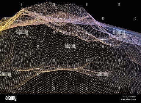 Three Dimensional Rendering Abstract Dots Variable Gradient Background