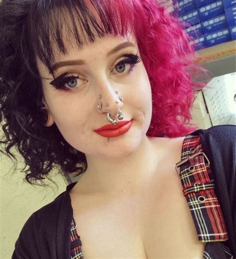 Pin By Dennis Schulz On Pierced Girls Facial Piercings Piercings For