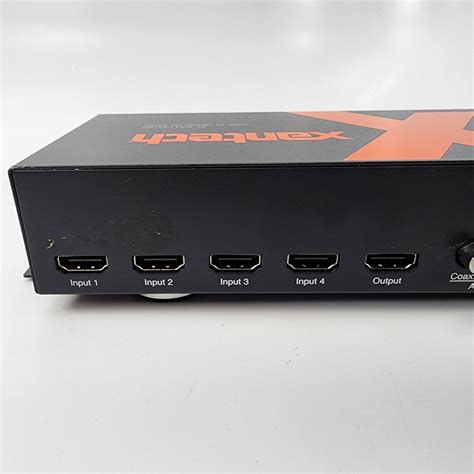 Xantech HDMI 4K 4x1 Switcher With Audio Breakout And EDID Management XT SW41 4K18G Tested