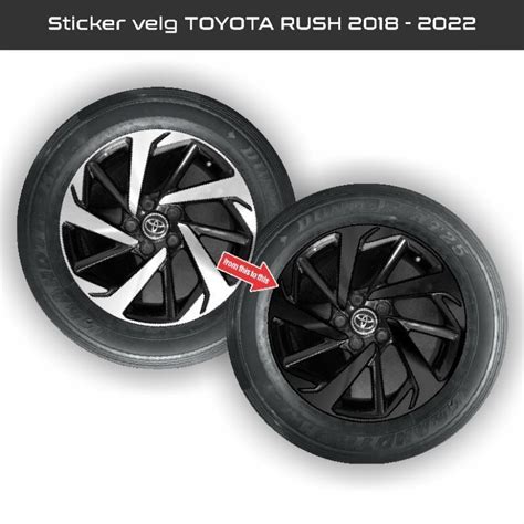 Jual Ab18ai Sticker Velg Toyota All New Rush 2018 2023 Trd Gr