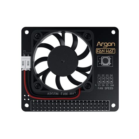 Buy Argon Fan Hat For Raspberry Pi 4 40mm Fan With Power Button Pwm