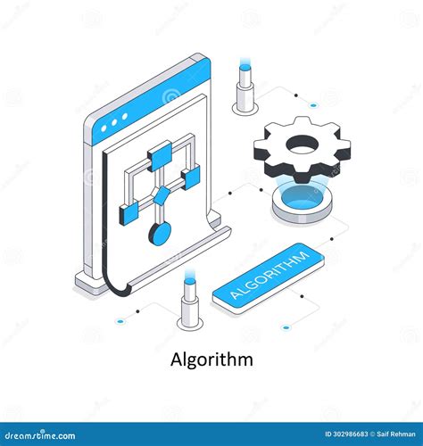 Algorithm Isometric Stock Illustration Eps File Stock Vector