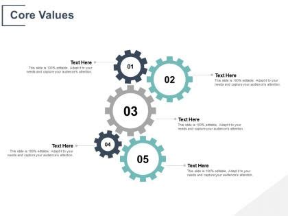 Core Values Presentation Slide Team