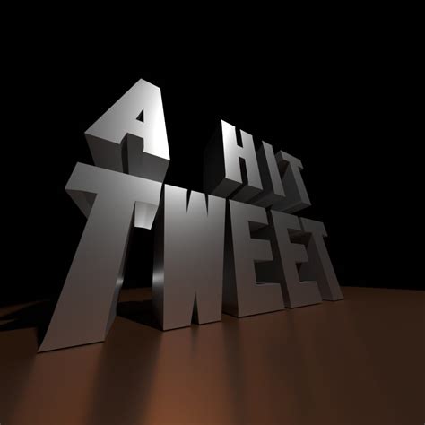 A Hit Tweet 3d Text 3d Text Reaction Images Know Your Meme