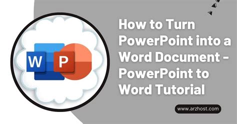 Easy Conversion How To Turn Powerpoint Into A Word Document