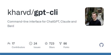 Github Kharvdgpt Cli Command Line Interface For Chatgpt Claude And Bard