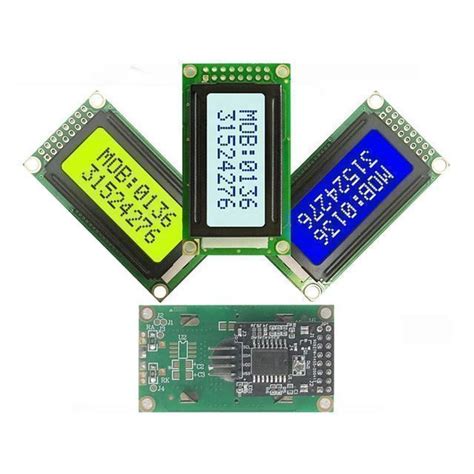 802 0802 8x2 Serial I2c Iic Stn Aip31066 Yellow Green Blue Negative Lcm